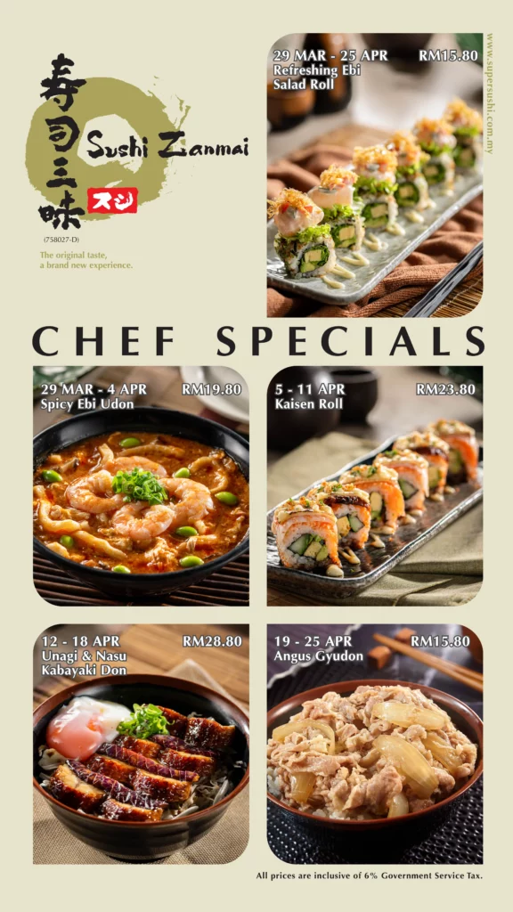 Sushi Zanmai Menu Malaysia Prices & Promos Updated 2024