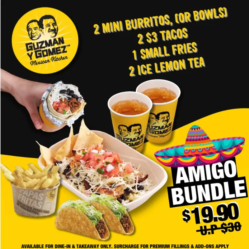Guzman Y Gomez Menu Singapore Prices & Promos 2024