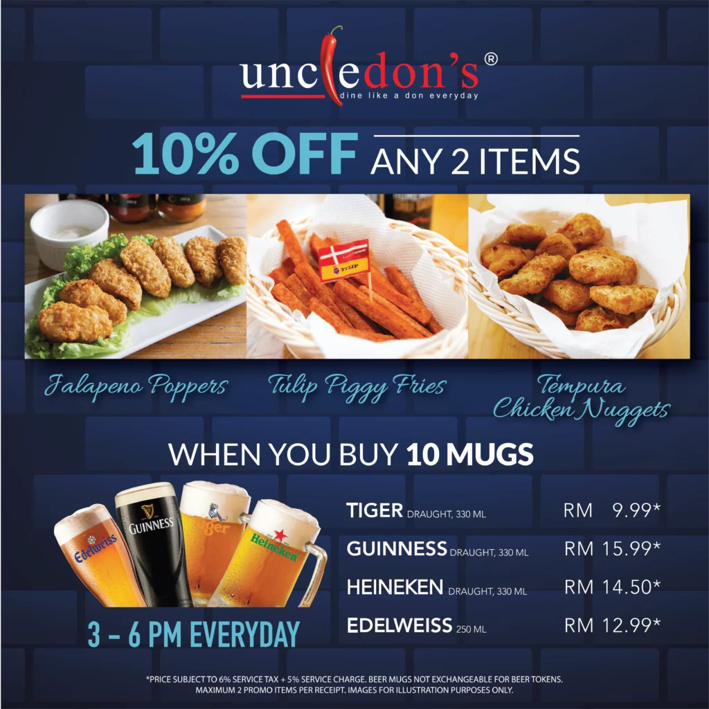 Uncle Don's Menu Malaysia Prices Promos & Review 2024