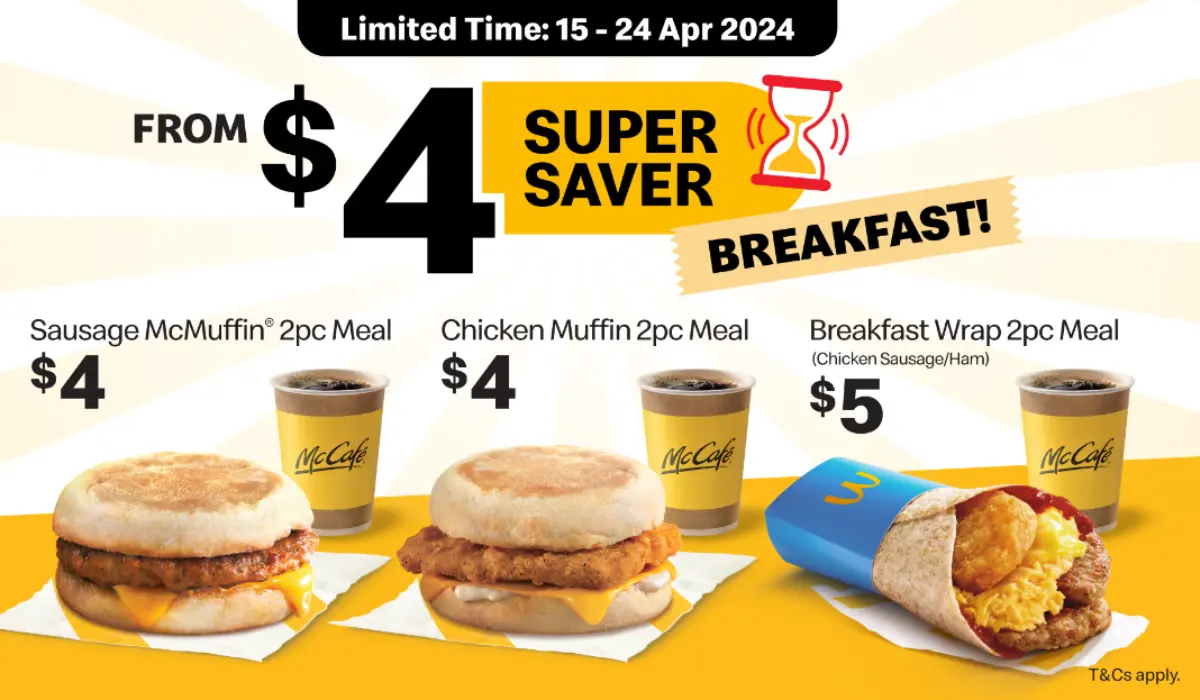 McDonald’s Breakfast Menu Singapore Prices & Promos 2024